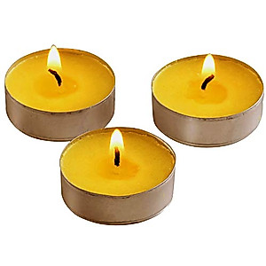 50 Citronella Oil Scented Tea Light Candles Indoor/Outdoor Up to 4 Hours Burn Time - 50 Pack