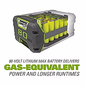 Greenworks 80V (150 MPH / 500 CFM / 75+ Compatible Tools) Cordless Axial Leaf Blower, 2.0Ah Battery and Charger Included