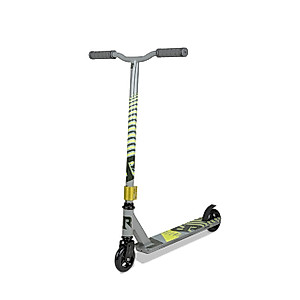 Riprail Matte Stunt Scooter Finished in Ghost Silver with Alloy Deck, Alloy Core Wheels and ABEC-9 Bearings