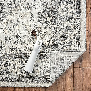 LUXE WEAVERS Euston Collection 8060 Silver 6x9 Modern Oriental Area Rug