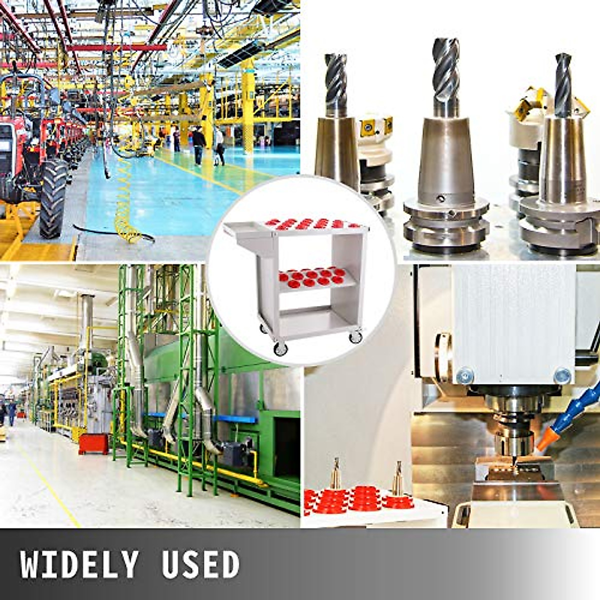 Vevor Tool Cart 40 Taper Tool Holder CNC Tool Cart 36 Capacity CAT40 BT40 Service Carts with Wheels Heavy Duty (BT40 36 Capacity) : Tools & Home Improvement