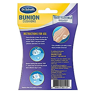 Dr. Scholls Bunion Cushions Duragel 5 Count (Pack of 3)