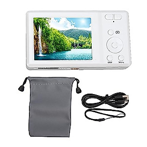 Camera, 2.7 Inch Digital Camera 56MP 4K 20X Continuous Shooting High Definition Flash for Kids Travel (Silver)