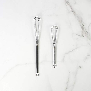 Mrs. Anderson’s Baking Mini Whisks, Includes 1 Each 5-Inch and 7-Inch Whisk