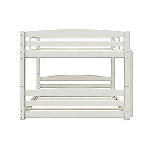 DHP Phoenix Full-Over-Full Floor Bunk Bed, White