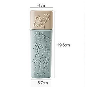 2PCS Portable PP Plastic Toothbrush Toothpaste Holder Case for Travel Use Color Random