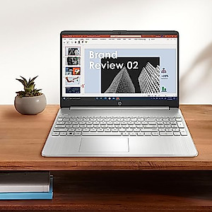 HP 15 inch Laptop, HD Display, AMD Ryzen 5 5500U, 8 GB RAM, 256 GB SSD, AMD Radeon Graphics, Windows 11 Home, 15-ef2099nr (2023),Silver