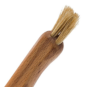 REDECKER Mushroom Knife with Bristles, Oiled Beechwood Handle, Made in Germany