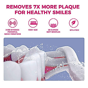 Vekkia Kids Electric Toothbrush and Adult Toothbrush Purchase Together Save 10%