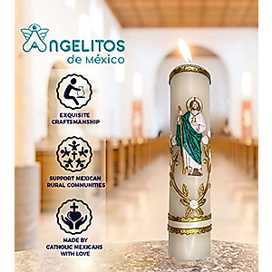 Saint Jude Handmade Candle Cirio De San Judas Tadeo Hecho a Mano