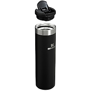 Stanley AeroLight Transit Bottle 20 oz | Locking Drink Through Lid | Leak Resistant Water Bottle or Coffee Travel Mug | Lightweight Insulated Stainless Steel | BPA-Free | Black