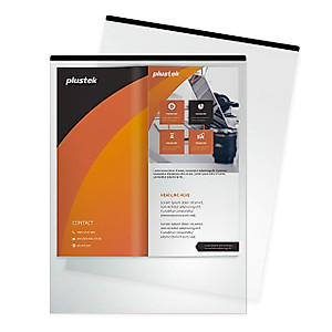 Plustek A4 / Letter Size Document Carrier Sheets (Pack of 5) - Protects Fragile Paper and A3 Size Document by Folding…