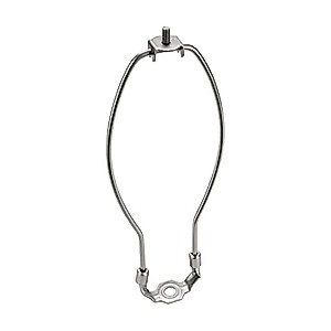 Aspen Creative 20006-2 10" Lamp Harp with Saddle, Satin Nickel
