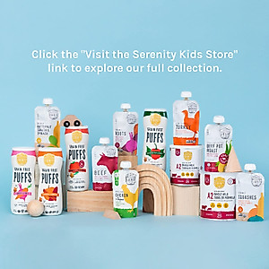 Serenity Kids Baby Got Beef Bundle | 6 Each of Grass Fed Beef, Beef & Ginger and Beef Pot Roast Pouches (18 Count)