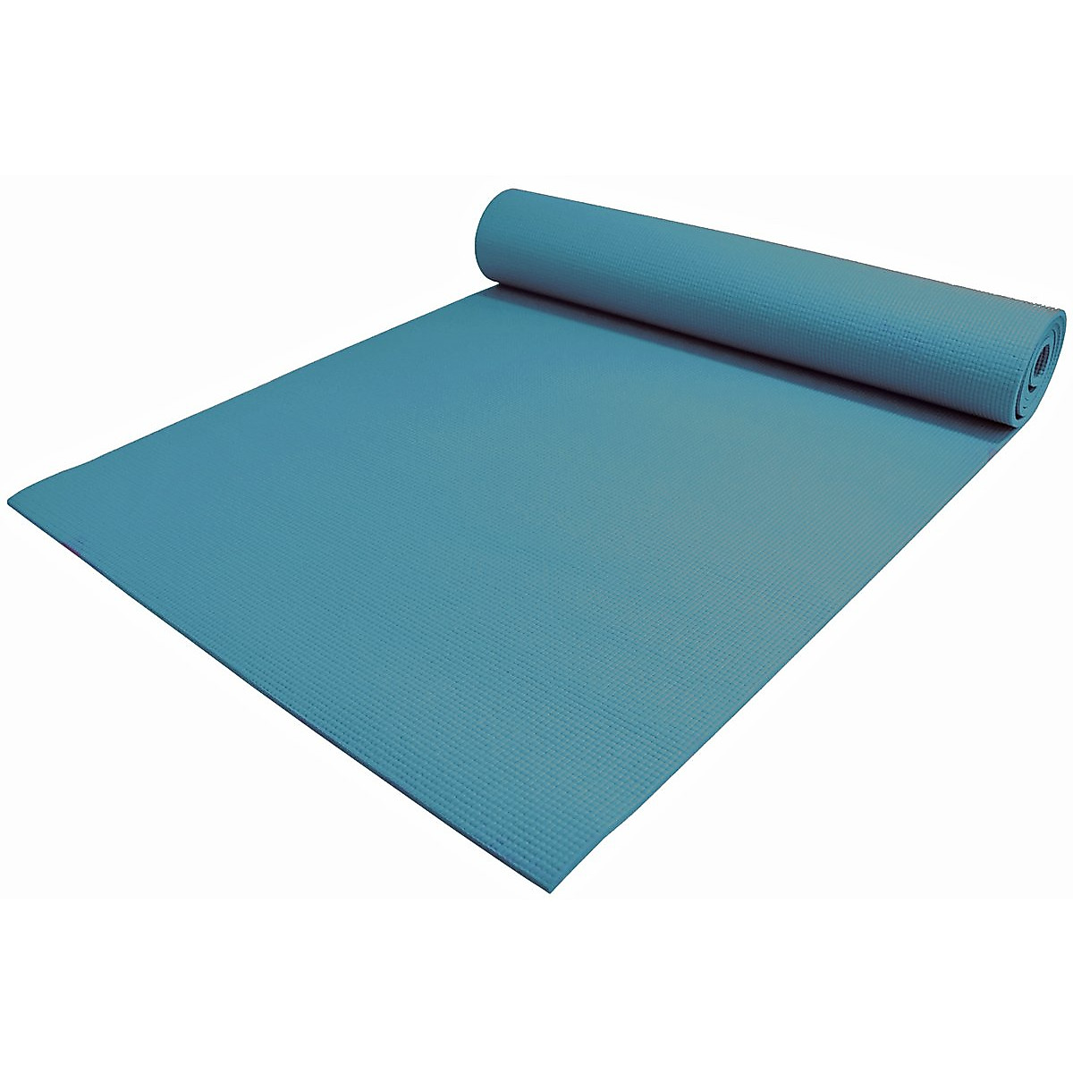 YogaAccessories 1/4" Thick High-Density Deluxe Non-Slip Exercise Pilates & Yoga Mat, Teal Green