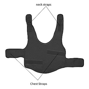 KittyStar Breathable Dog Shirt for Thunderstorm, Dog Anxiety Vest Jacket Warp,Puppy Calming Coat Anxiety Relief (M, Grey)