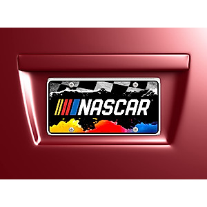 Rico Industries NASCAR Logo Metal Auto Tag 8.5" x 11" - Great for Truck/Car/SUV