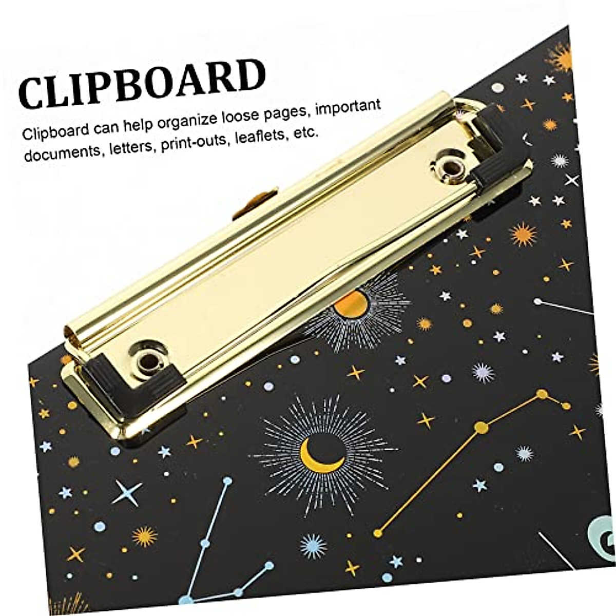 STOBOK 5pcs Fashion Pattern Portable with Document File Exam Holder Teacher Folder for Board Nurses Writing Nurse Profile Clip Office Low Conference Practical Letter Clipboards