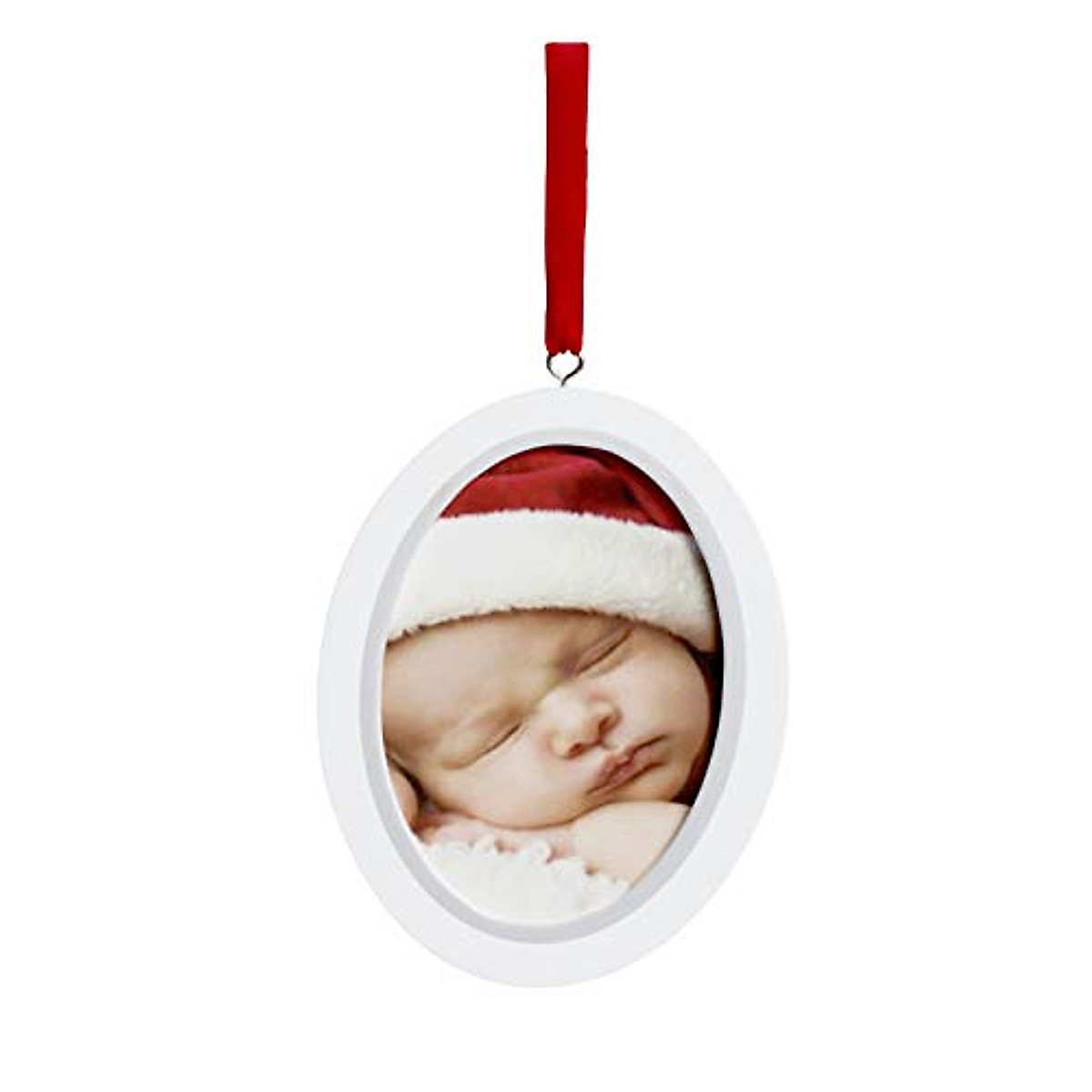 Pearhead Babyprints Double-Sided Christmas Photo Ornament with Clean Touch Ink Pad, Newborn Handprint or Footprint Kit, 2 Sided Baby's 1st Christmas Holiday Keepsake Ornament