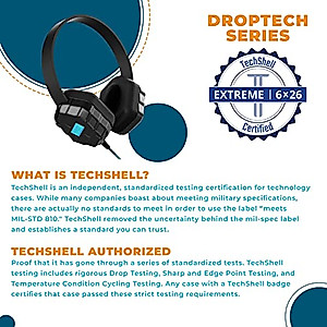 Gumdrop DropTech B1 Over-Ear Headphone. Designed for K-12 Students, Teachers and Classrooms – Drop Tested, Rugged and Reliable for an Enhanced Educational Learning Experience. Color – Black