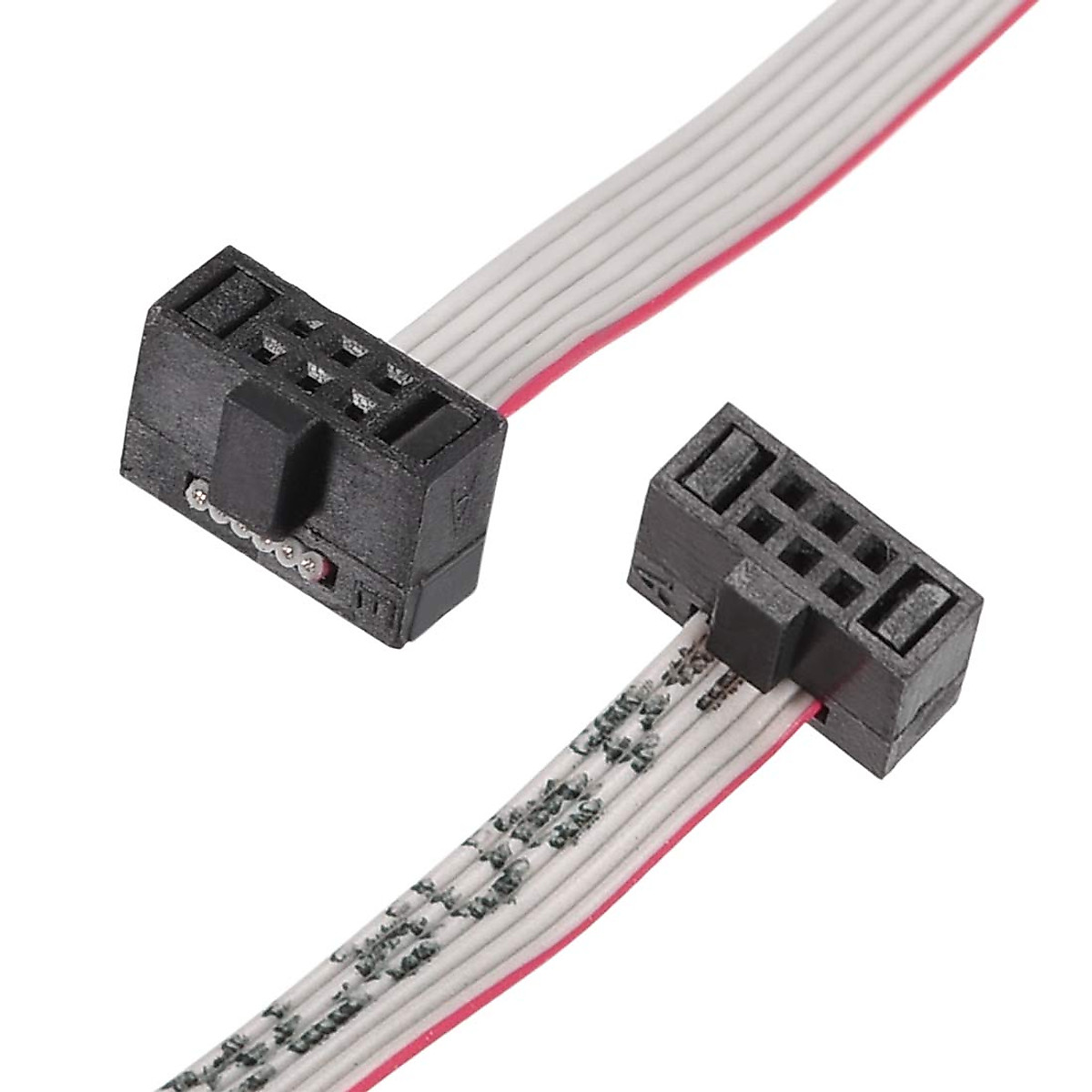 uxcell IDC Wire Flat Ribbon Cable FC/FC Female Connector A-type 6Pins 1.27mm Pitch 20cm Length