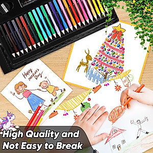 Soucolor Art Supplies, Drawing Set Art Kits with Trifold Easel, 2 Drawing Pad, 1 Coloring Book, Crayons, Pastels, Watercolors, Pencils, Arts and Crafts Gifts Case for Kids Girls Boys Teens Beginners