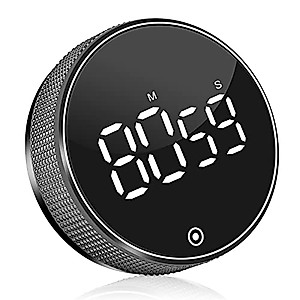 Digital Kitchen Timer for Cooking, Timer for Kids, Magnetic Timer with Large LED Display, Countdown Timer with 3-Level Volume Adjustable Easy for Cooking and for Seniors and Kids to Use