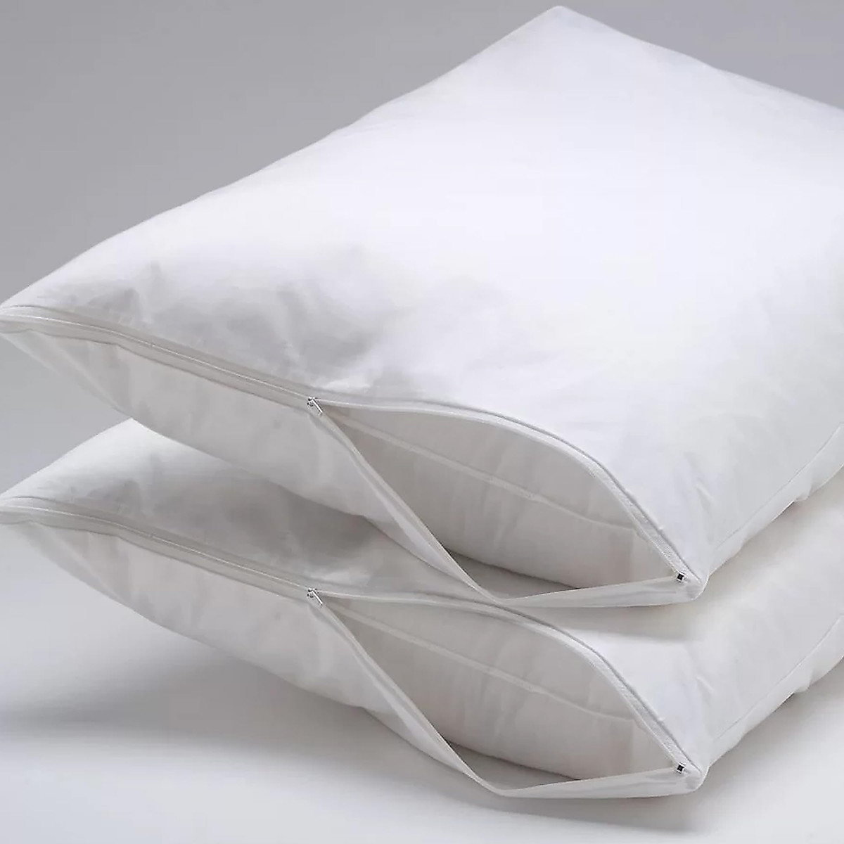 Protect-A-Bed, AllerZip Pillow Protector, Zippered, Waterproof, 2-pack, Standard Size