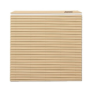 10 x 9.5 Inch Plastic Beige Makisu/Sushi Rolling Mat