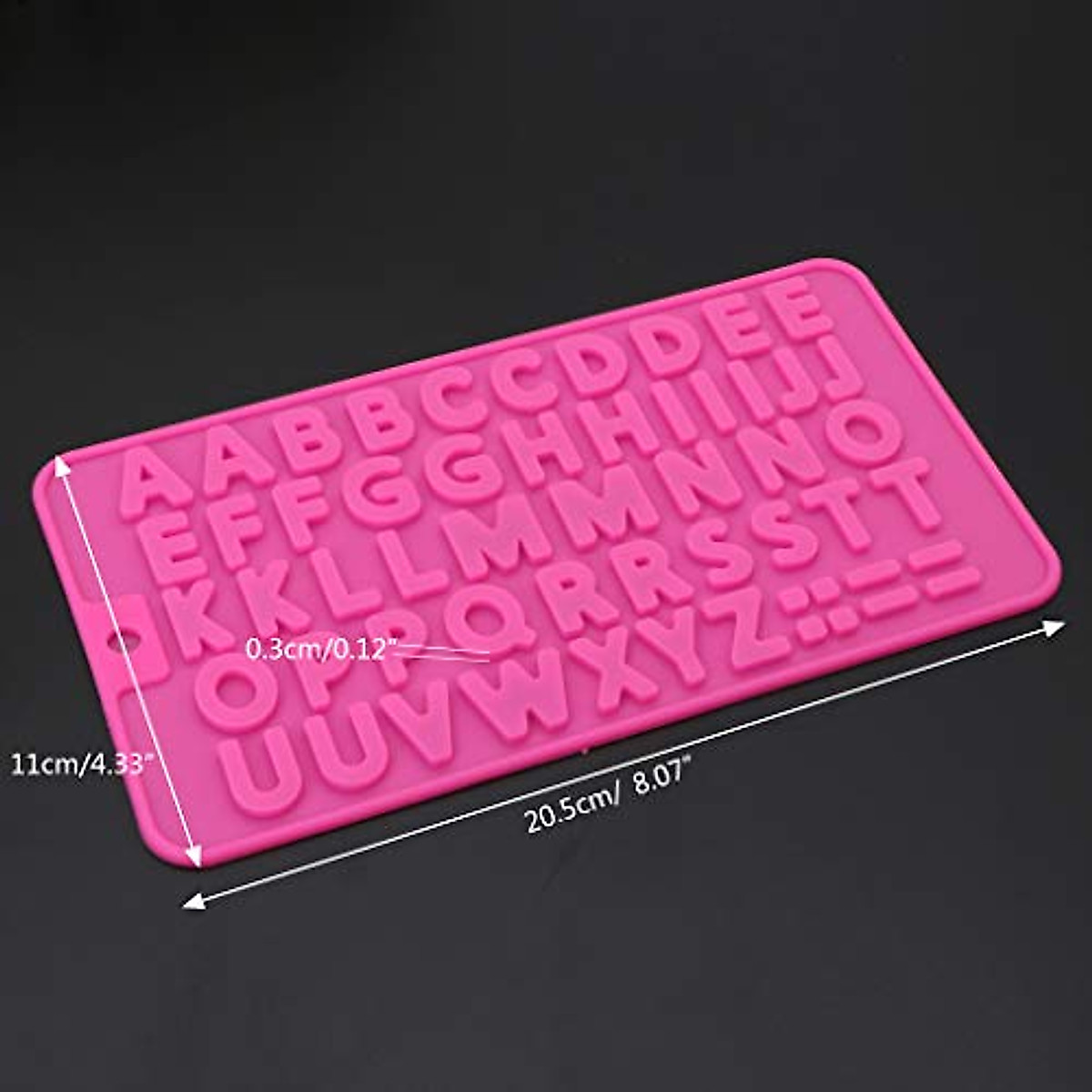 Jewelry Pendant Epoxy Resin Mould Tray English Letter Ice Cube Silicone Decorations Mold for Birthday Gift Silicone Molds for Soap Making