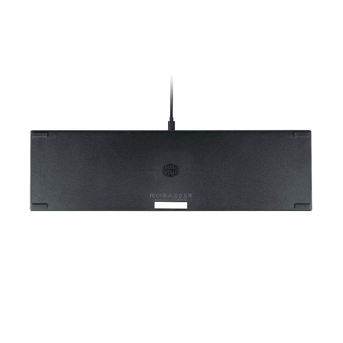 Cooler Master USB Type-C (Keyboard Side), USB 2.0 Type A (Computer Side) Sk-650-Gklr1-US SK650 Mechanical Keyboard with Cherry MX Low Profile Switches In Brushed Aluminum Design,BlacK Layout,Full