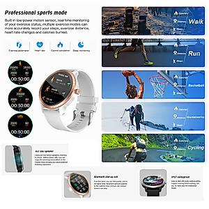 SEDSEY Smart Watch, Fitness Activity Tracker Smart Watches with Call Text Heart Rate Sleep Monitor Pedometer IP67 Waterproof Women Men Smartwatch for Android iOS Phone