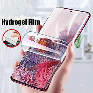 LOOKSEVEN 3 Pack Hydrogel Film For Samsung Galaxy Note 10 Plus Transparent Soft TPU Screen Protector, High Sensitivity Protective Film (Not Tempered Film)