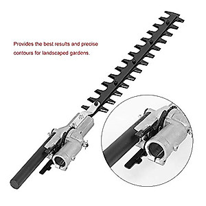 Hedge Trimmer - Delaman 7 Teeth 17-1 inch Universal Hedge Trimmer Attachment Expand Double Sided Blades