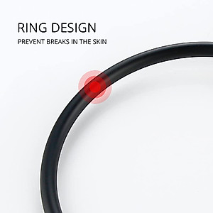 DERKAR Black Towel Ring with 2 Wall Hooks for Bath Room, Screw-Mounted Hand Towel Ring & Hook Made of Durable 304 Stainless Steel, The Best Holder for Bathroom, Bedroom, Kitchen