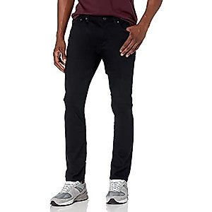 Amazon Essentials Men's Skinny-Fit Stretch Jean, Black, 35W x 32L