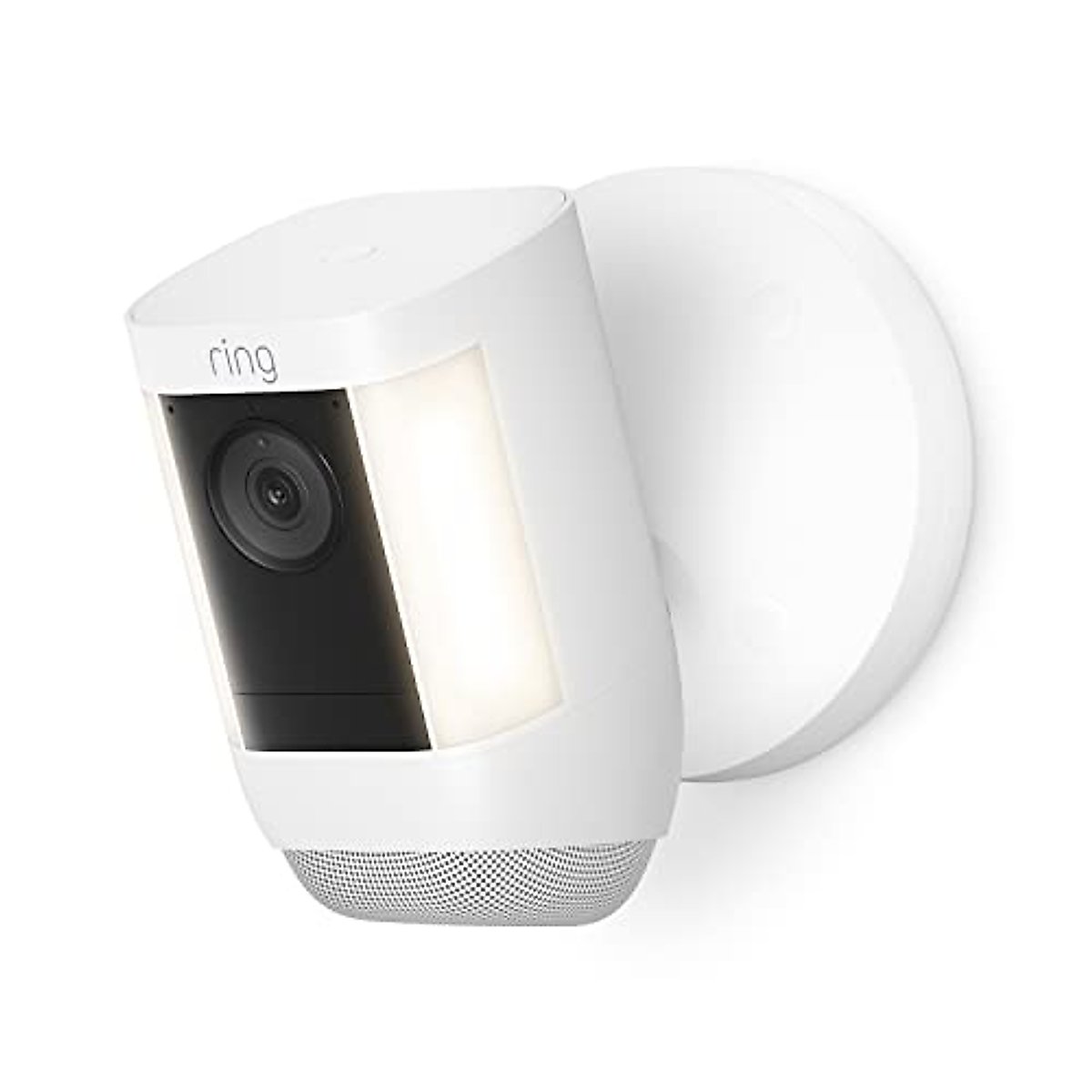 Ring Spotlight Cam Pro, Wired | 3D Motion Detection, Two-Way Talk with Audio+, and Dual-Band Wifi (2022 release) - White