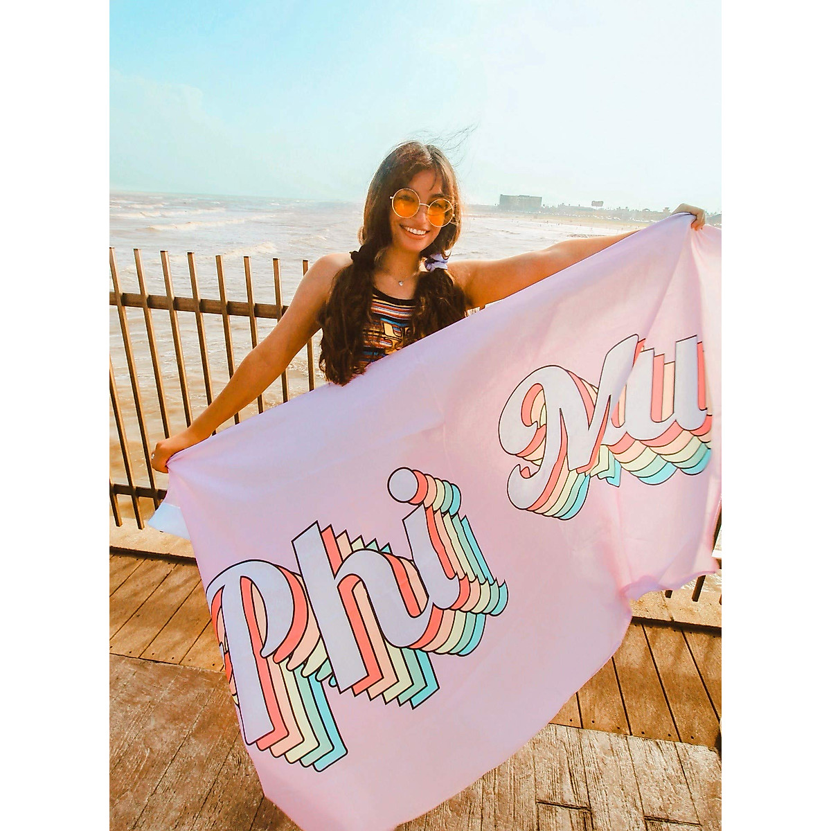 Delta Delta Delta - Sorority Letter Flag (Retro Design)