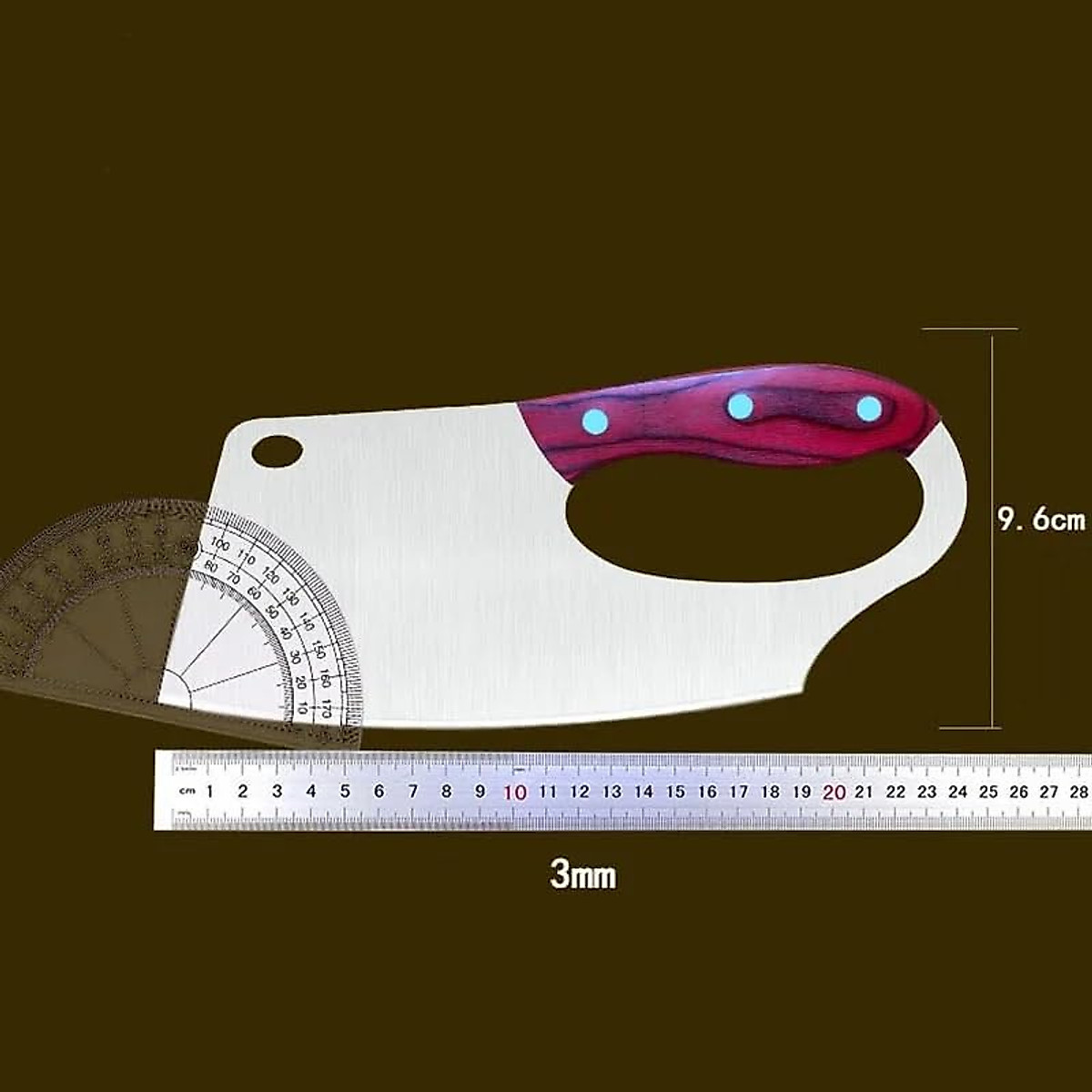 ADANTI Cleaver Knife,Meat Cleaver, Lady Kitchen Knife Labor Saving Cooking Knife Stainless Steel Chef Slicing Meat Vegetable Chopping Knife Cleaver Cooking Tools, ADANTI9852