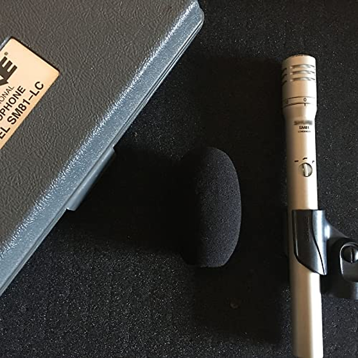 LEFXMOPHY SM81 Windscreen, RK311 Foam Cover Replacement for Shure SM81-LC KSM141 Microphone, Noise-cancellation Pop Filter 3-pack