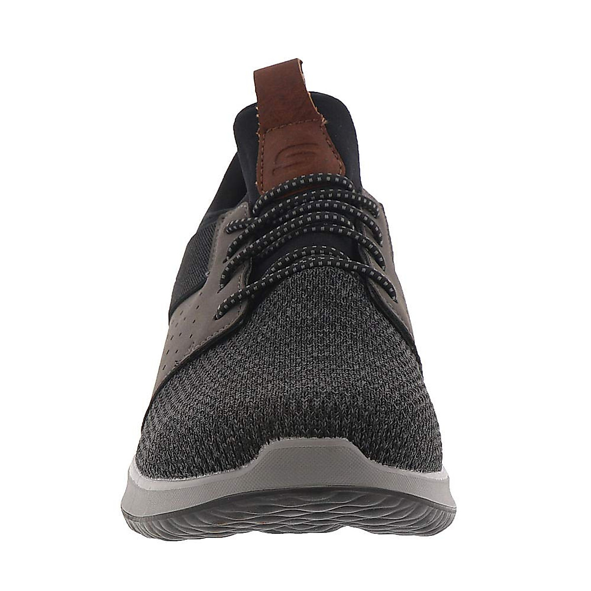 Skechers Men's Classic Fit-Delson-Camden Sneaker,black/Grey,10.5 M US