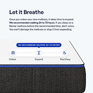 Nectar TwinXL Mattress - 365 Night Home Trial - Gel Memory Foam Mattress - CertiPUR-US Certified Foams - Forever Warranty