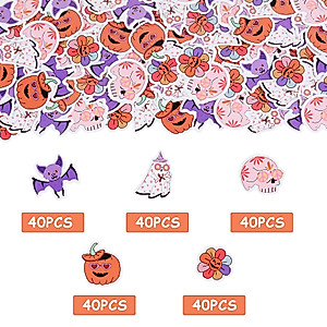 Sursurprise Groovy Halloween Decorations, 200PCS Groovy Hippie Halloween Confetti for Tables, Groovy Hippie Retro Halloween Birthday Baby Shower Bridal Shower Bachelorette Party Supplies