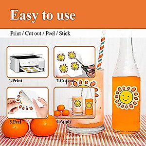 Stampcolour Printable Vinyl Sticker Paper for Cricut,Transparent No-Waterproof, Clear Decal 50 Sheets Self-Adhesive Crafts,Dries Quickly Tear Resistant-for Any Epson HP Canon Sawgrass Inkjet Printer