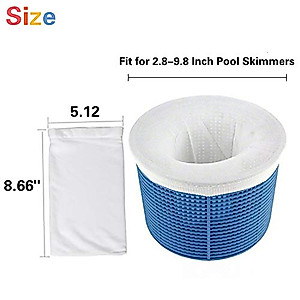 VIHOME Pool Filter Socks, 30-Pack of Pool Skimmer Socks - Perfect Savers for Filters, Baskets and Skimmers Cleans Debris