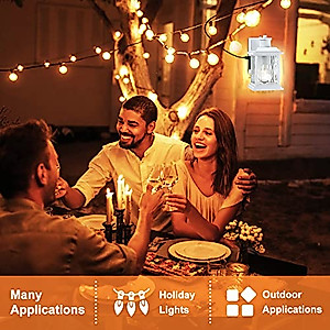 Dusk to Dawn White Outdoor Porch Lights with 2 GFCI Outlets, Waterproof Wall Lights Mount for House, Aluminum Anti-Rust Exterior Light Fixture, Wall Sconce, Wall Lamp, Wall Lantern for Balcony, Garage