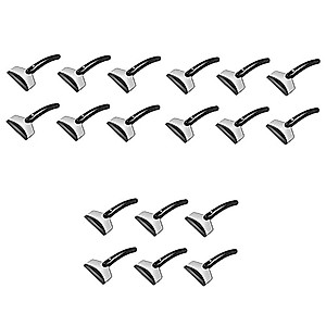 Yardwe 18 PCS Stainless Steel Snow Shovel Stainless Spatula Stainless Steel Scraper car Window Squeegee Snow Brush for car Auto Windshield Snowbrush car ice Scraper Frost Removal Shovel