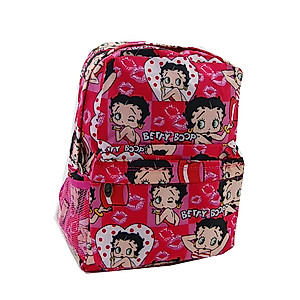 Betty Boop Microfiber 16 Inches Height Backpack (Pink)