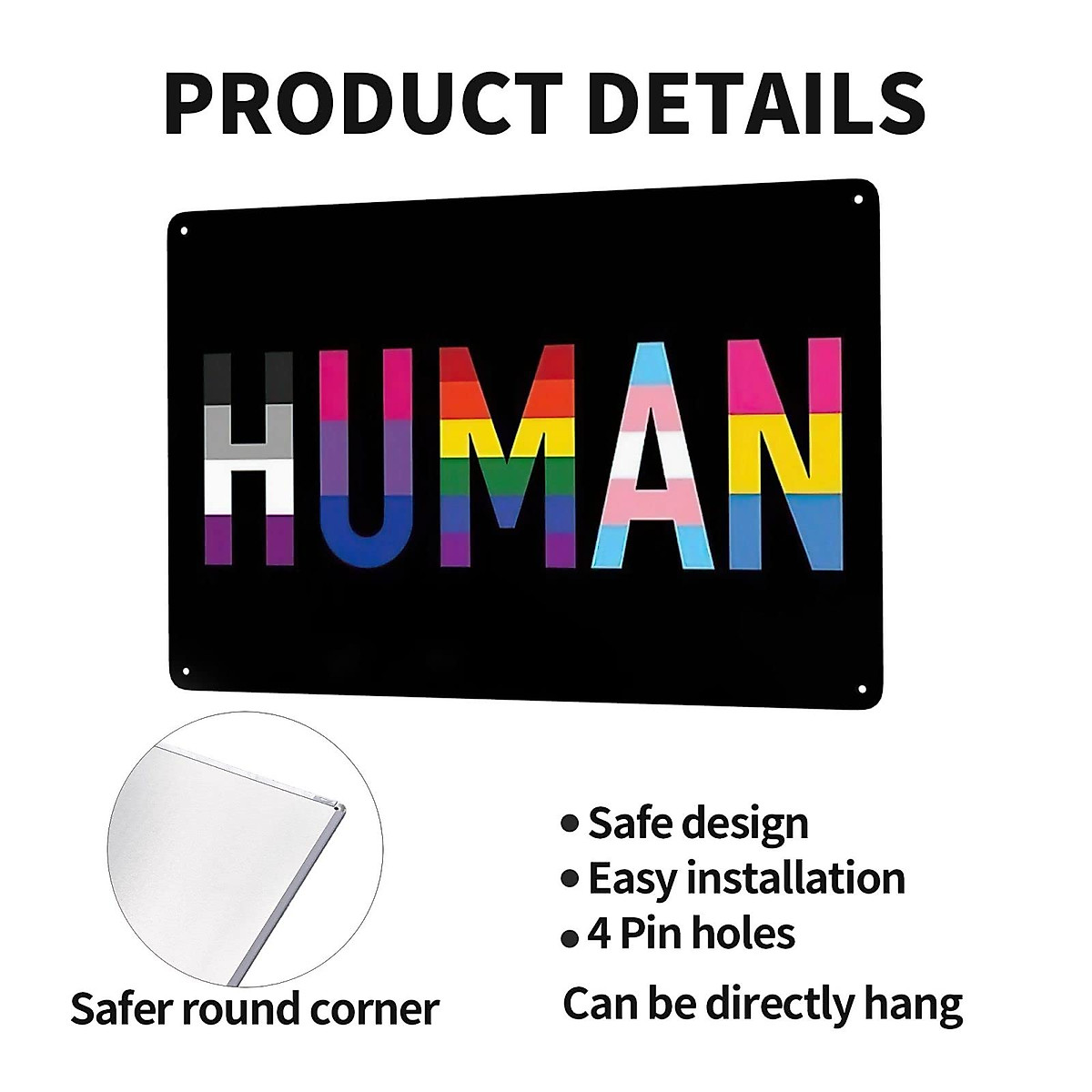 Gay Pride Custom Painting Metal Plate Sign For Home Garden Bars Office Store Club Art Plaque