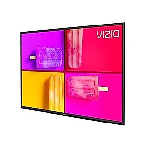 VIZIO 55-Inch Class V-Series LED 4K UHD Smart TV Compatible with Netflix, Disney+, Apple TV, YouTube and Voice Remote + Wall Mount Included (No Stands) - V555-J01 (Renewed)